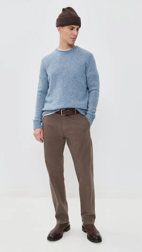 Nn07 Lee Lightweight Merino Sweater - Denim Blue