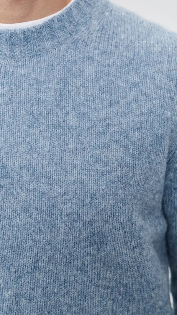 Nn07 Lee Lightweight Merino Sweater - Denim Blue