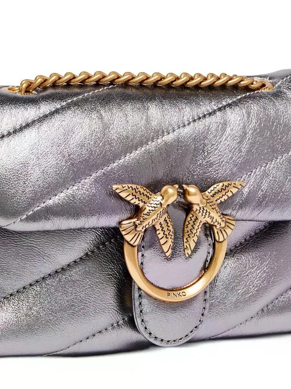 Pinko Love Puff Cross Body Bag - Grey