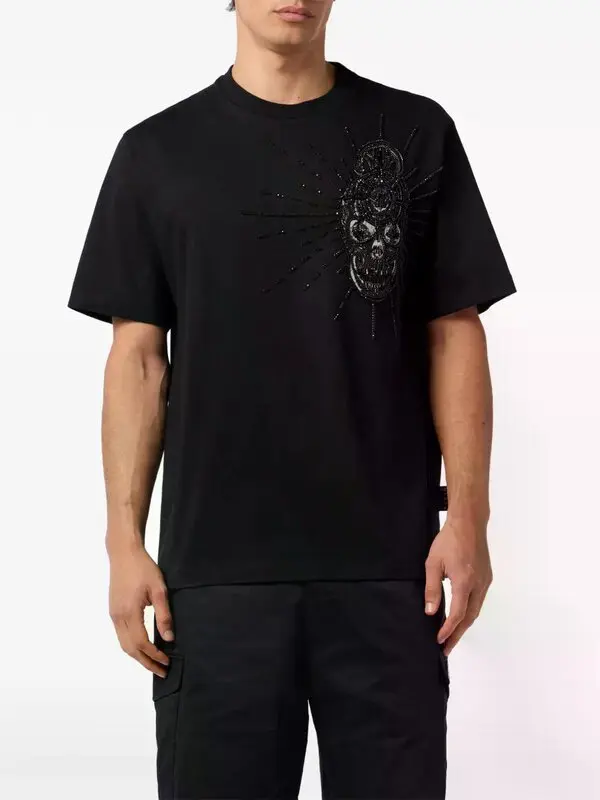 Philipp Plein Round-neck Skull-graphic T-shirt