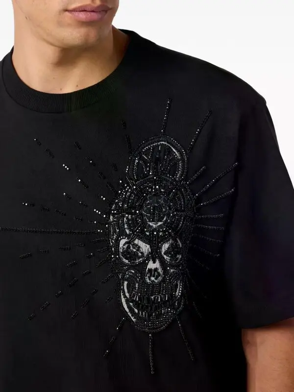 Philipp Plein Round-neck Skull-graphic T-shirt