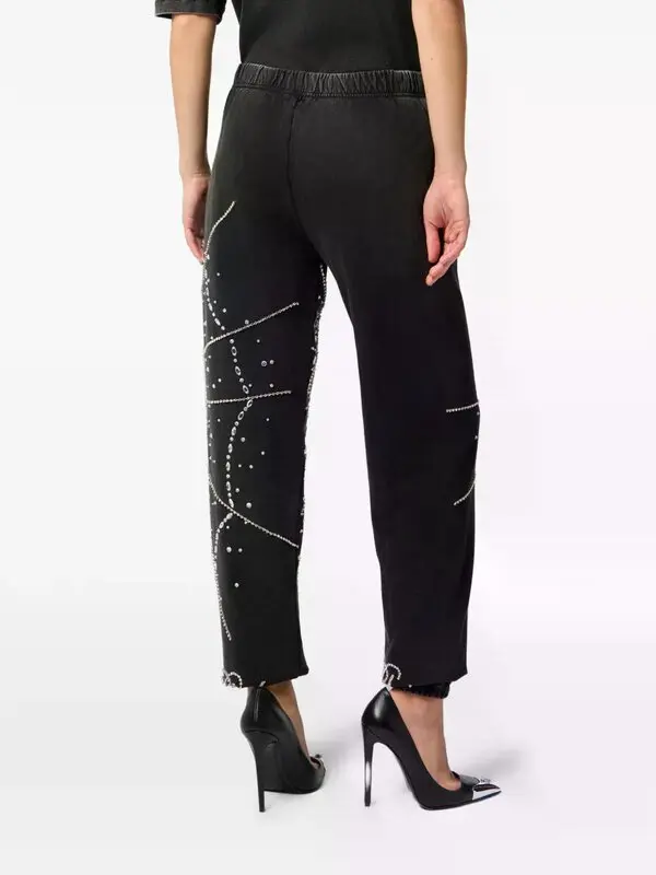 Philipp Plein Embellished Spiderweb Joggers
