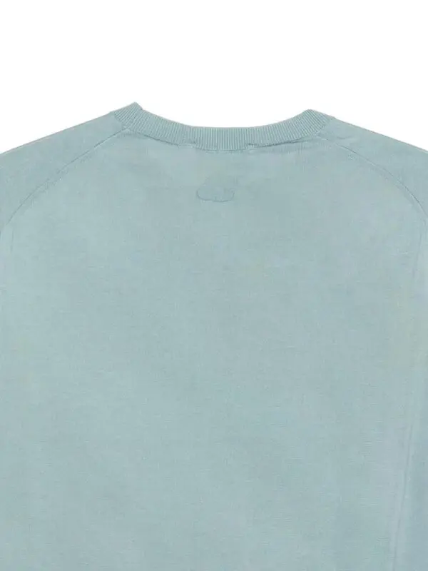 LARDINI Crew-neck Knitted T-shirt - Blue
