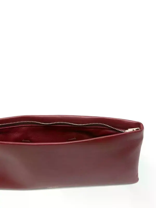 TOM FORD Leather Clutch With Round Handle - Red
