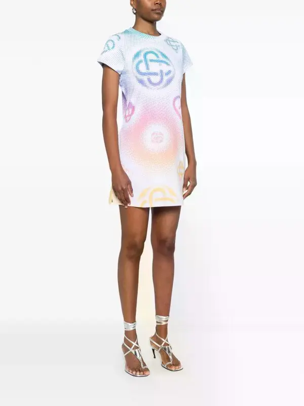 Casablanca Printed Mini Dress