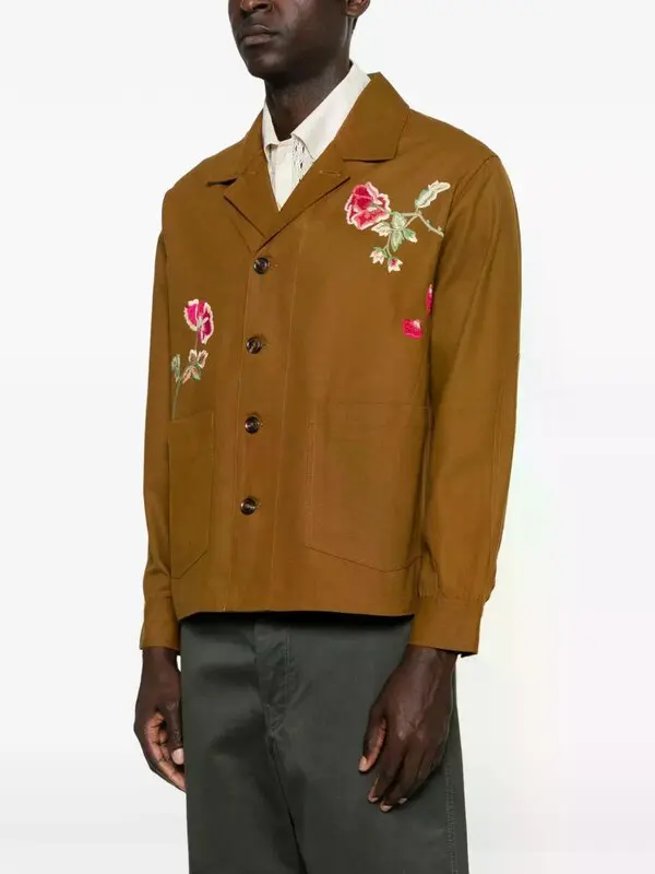 BAZISZT Floral-embroidered Jacket