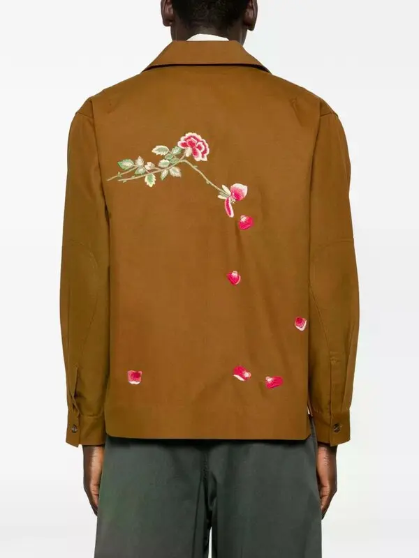 BAZISZT Floral-embroidered Jacket