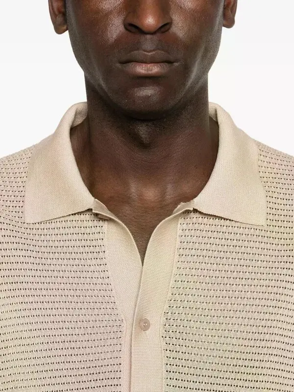 Tagliatore Collared Buttoned Polo Shirt - Neutrals
