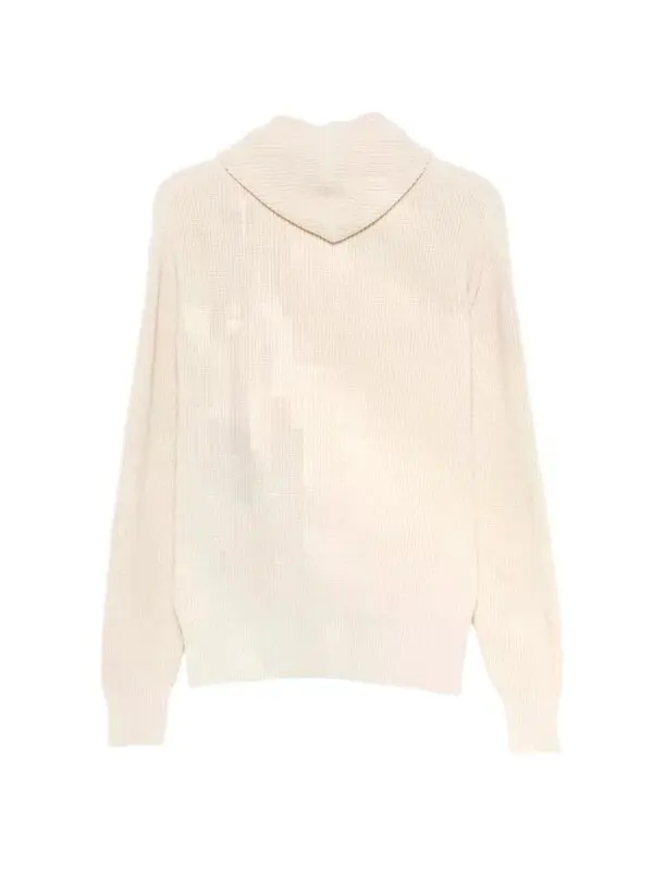 LARDINI Hooded Zip-up Cardigan
