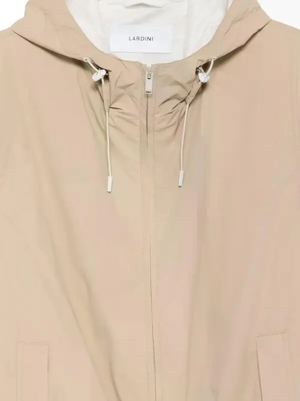 LARDINI Hooded Zip-up Jacket