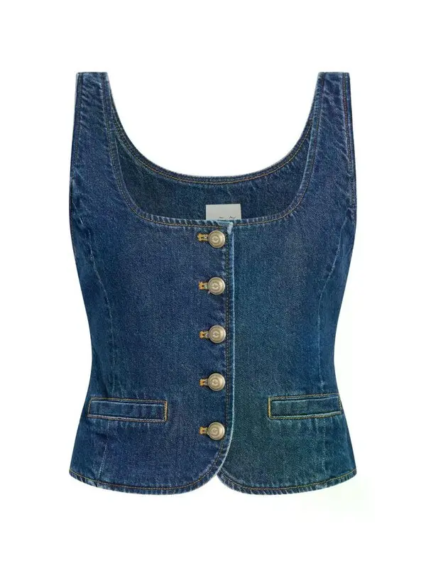 Cinq À Sept Rowena Denim Top