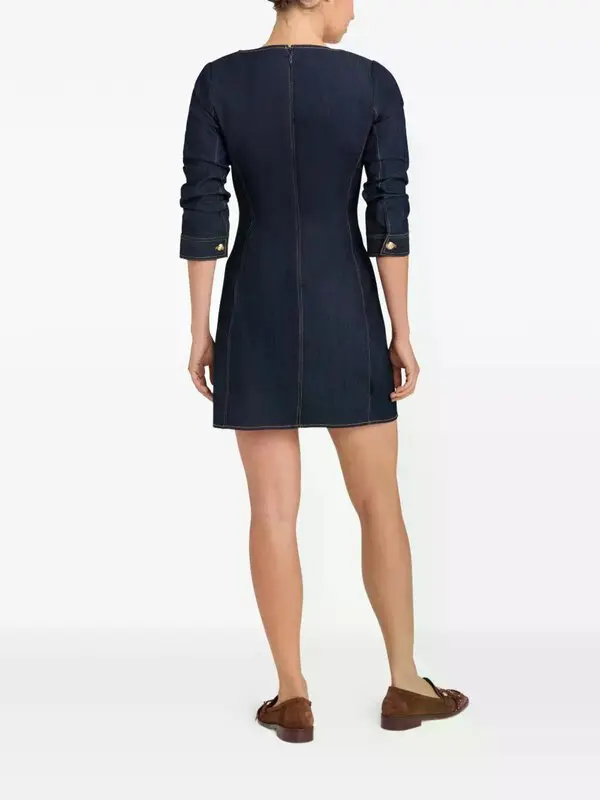 Cinq À Sept Caidin Button Jean Dress