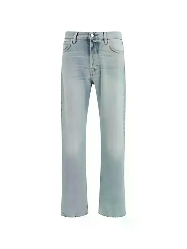 HAIKURE Logo-patch Straight-leg Jeans - Blue