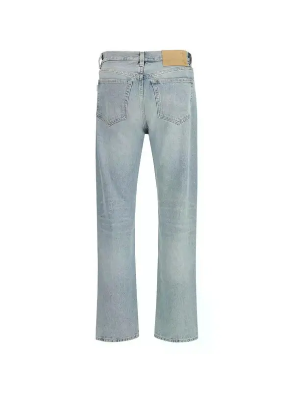 HAIKURE Logo-patch Straight-leg Jeans - Blue
