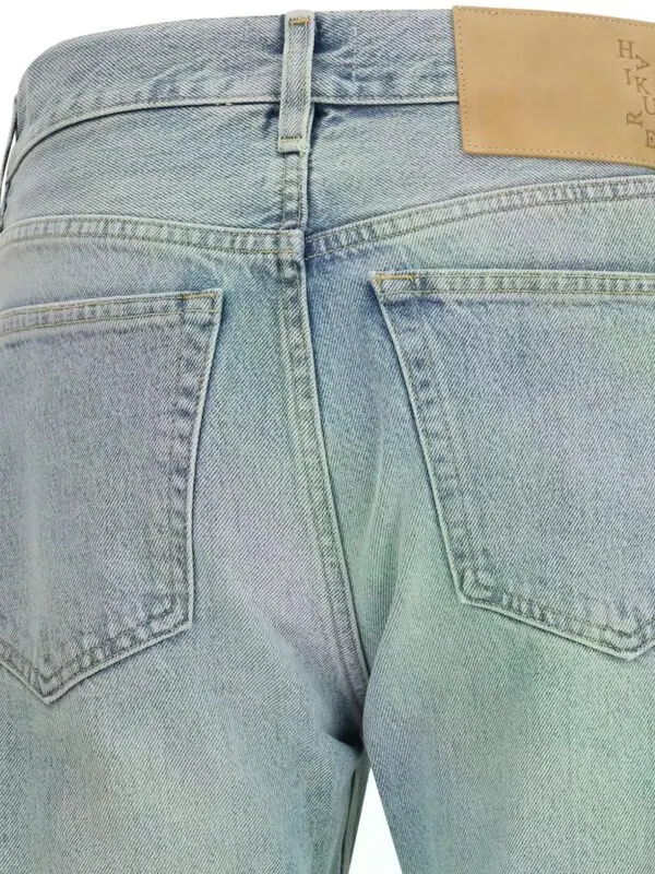 HAIKURE Logo-patch Straight-leg Jeans - Blue