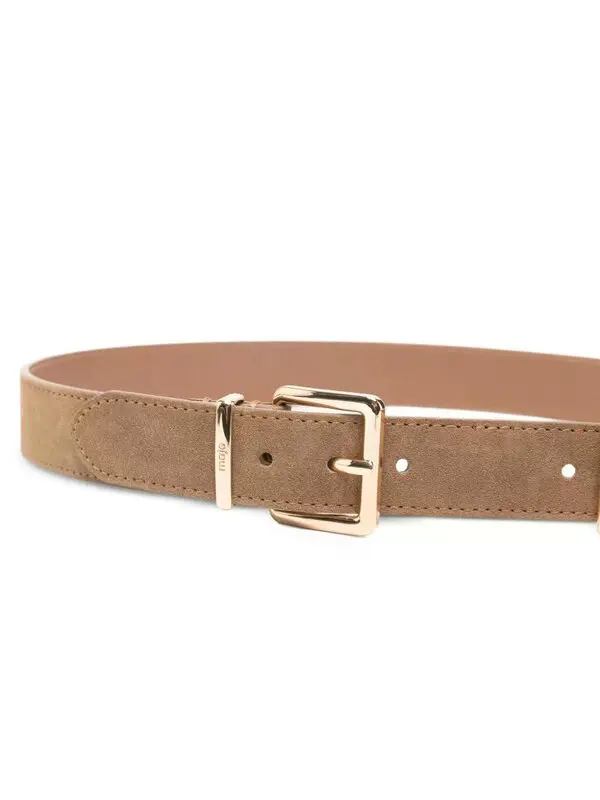 Maje Double-buckle Belt - Neutrals