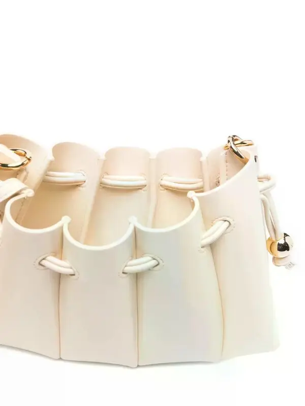 THEMOIRE Calipso Drawstring Cross Body Bag - Neutrals