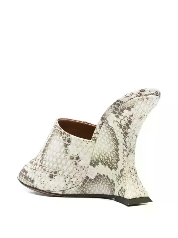 Paris Texas Nina Snake-effect Sandals