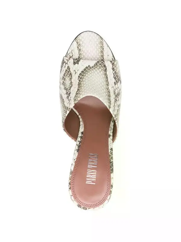 Paris Texas Nina Snake-effect Sandals
