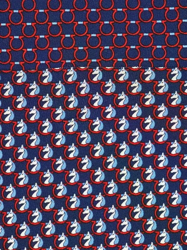 FERRAGAMO Pegasus-print Silk Tie