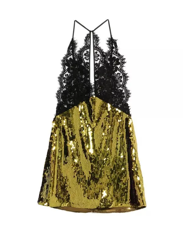 Retrofete Edda Lace Mini Dress