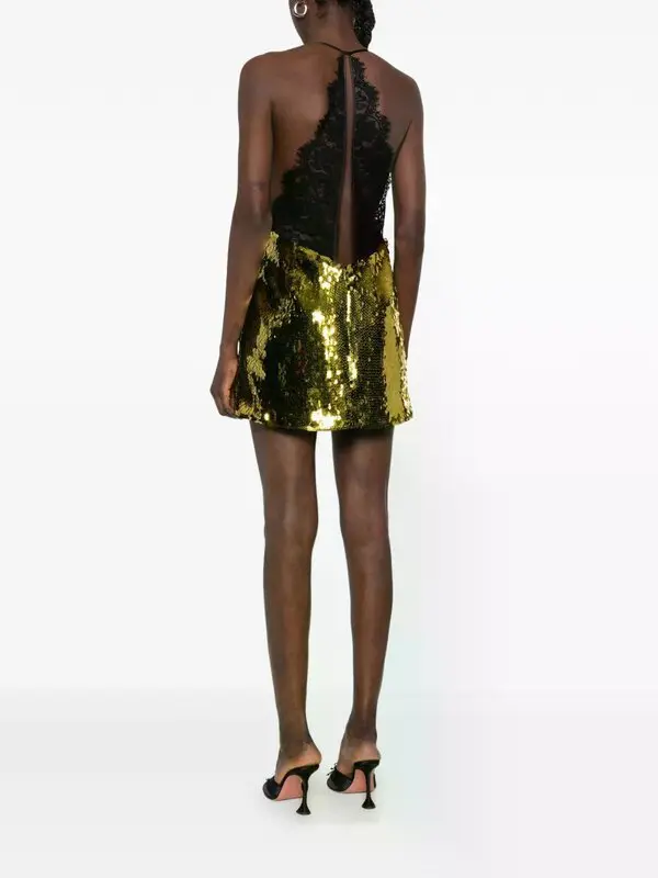 Retrofete Edda Lace Mini Dress
