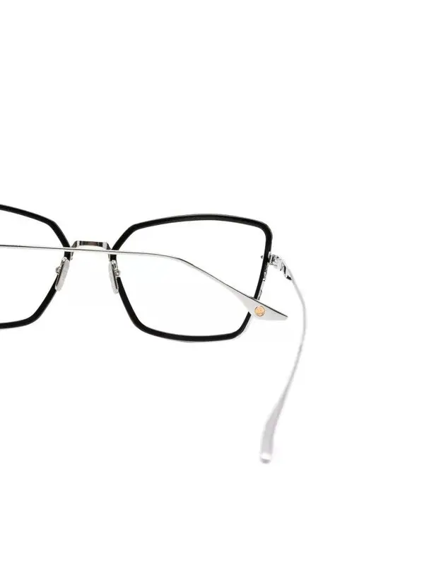 Dita Square-frame Glasses - Black