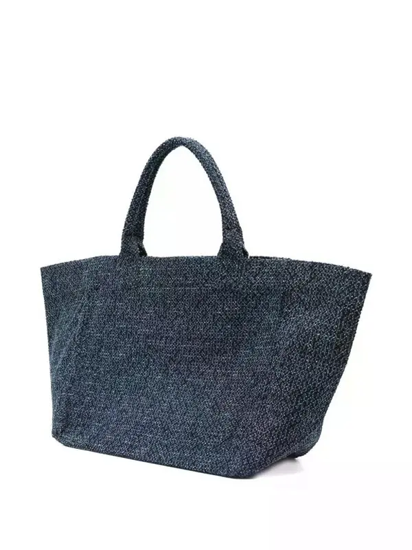 GANNI Appliqué Tote Bag - Blue