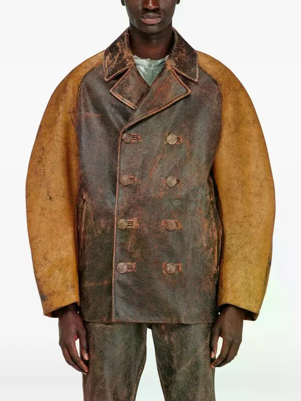 DIESEL® L-nahun Leather Jacket