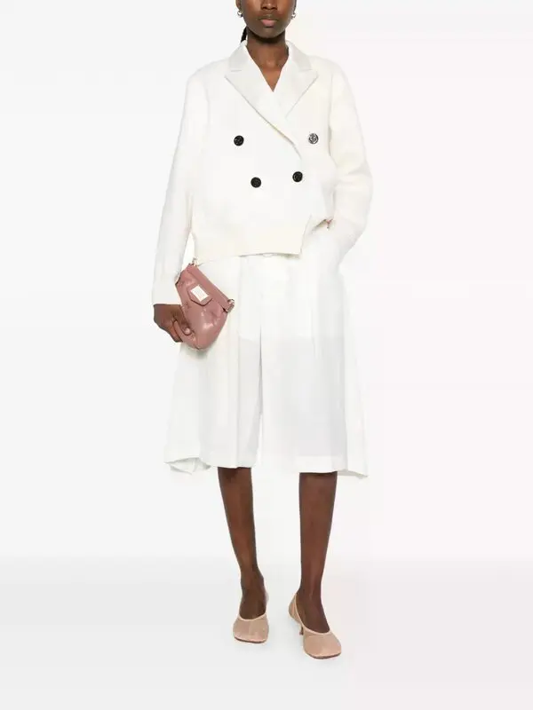 Sacai Belted Pleated Shorts