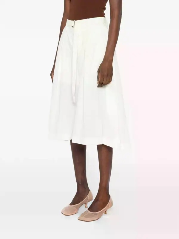 Sacai Belted Pleated Shorts