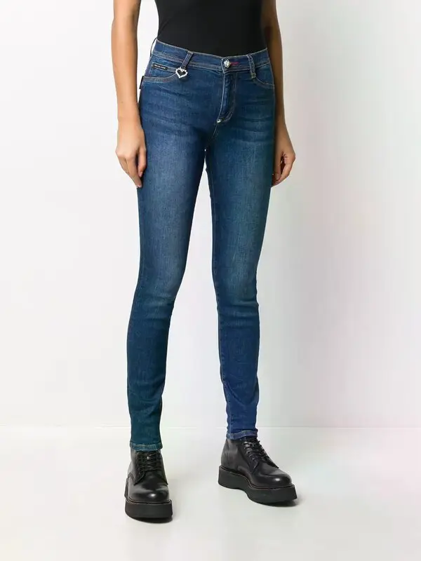 Philipp Plein High-rise Jeggings - Blue