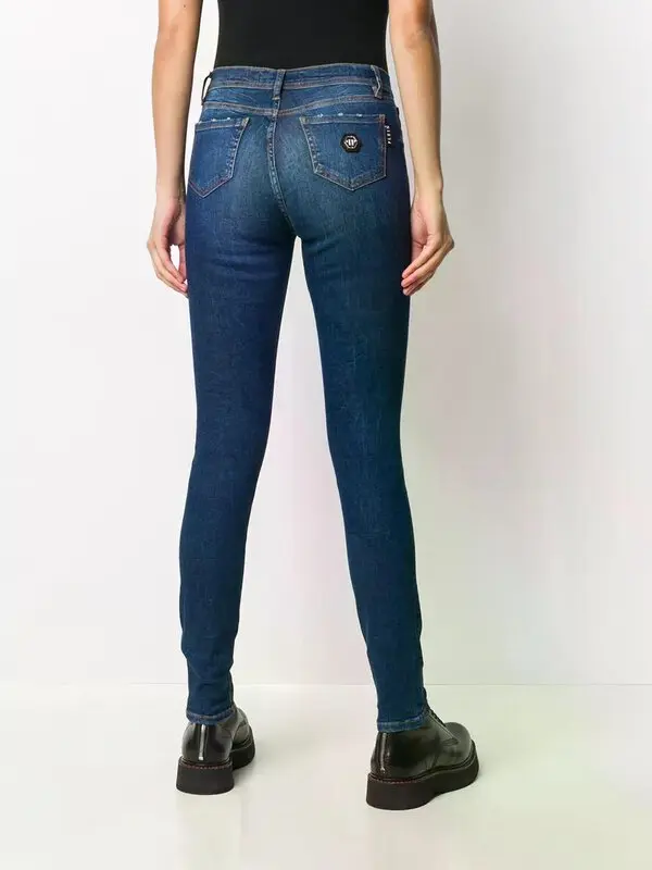 Philipp Plein High-rise Jeggings - Blue