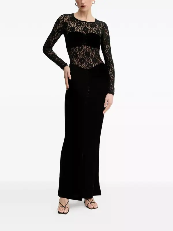 Bardot Helenie Velour Maxi Dress