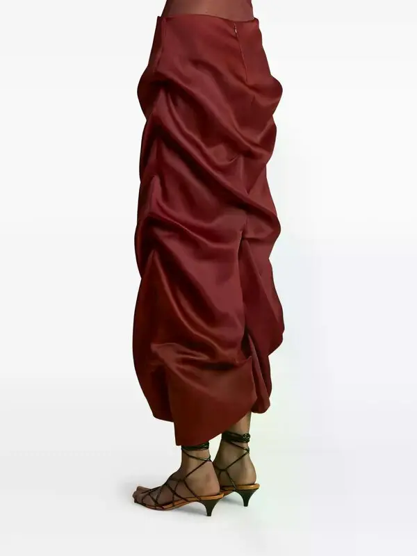 Khaite Olula Draped Skirt