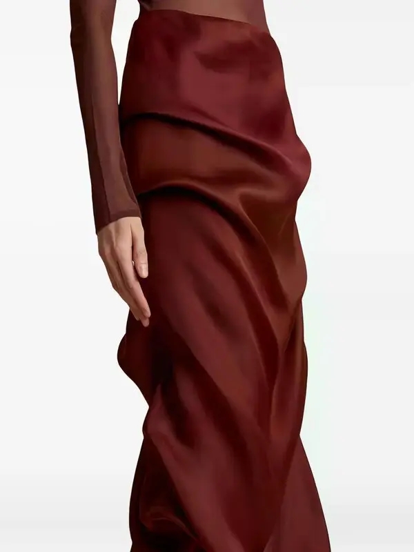 Khaite Olula Draped Skirt