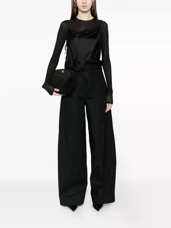 NINE:INTHE:MORNING Pleated Palazzo Pants