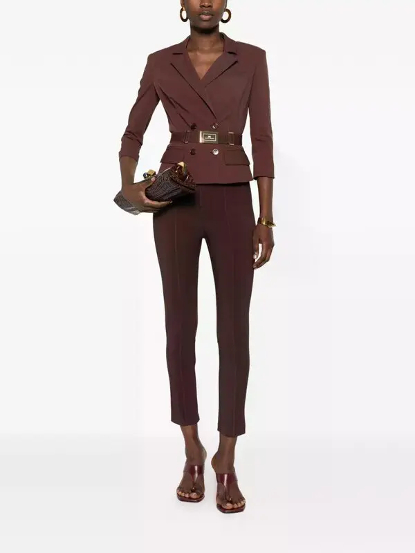 Elisabetta Franchi Buckle Detail Trousers