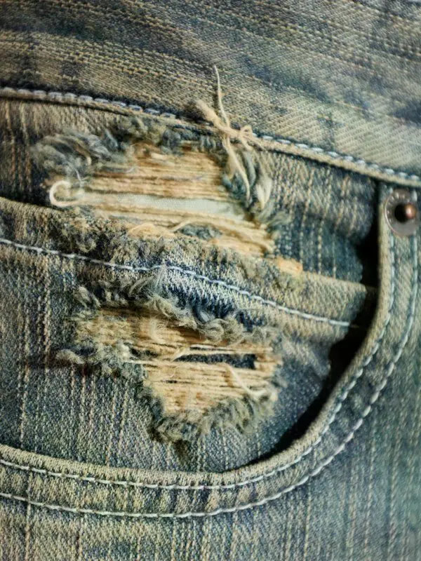 Balenciaga Cropped Distressed Jeans