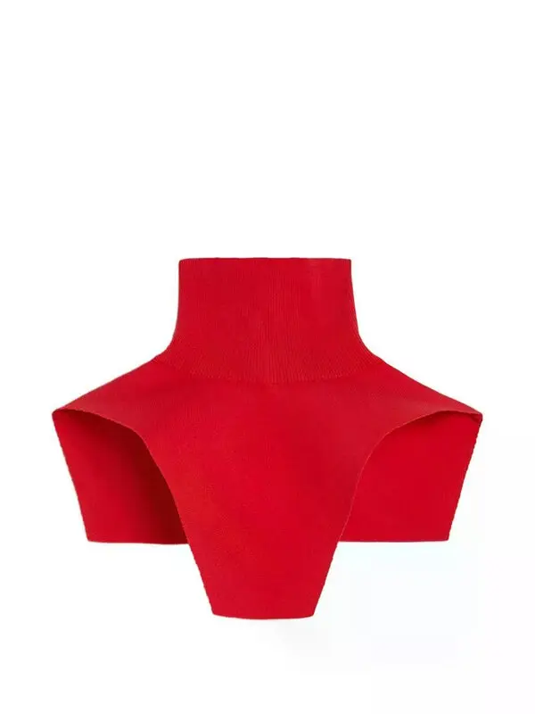 JIL SANDER Ribbed High-neck Neck Warmer