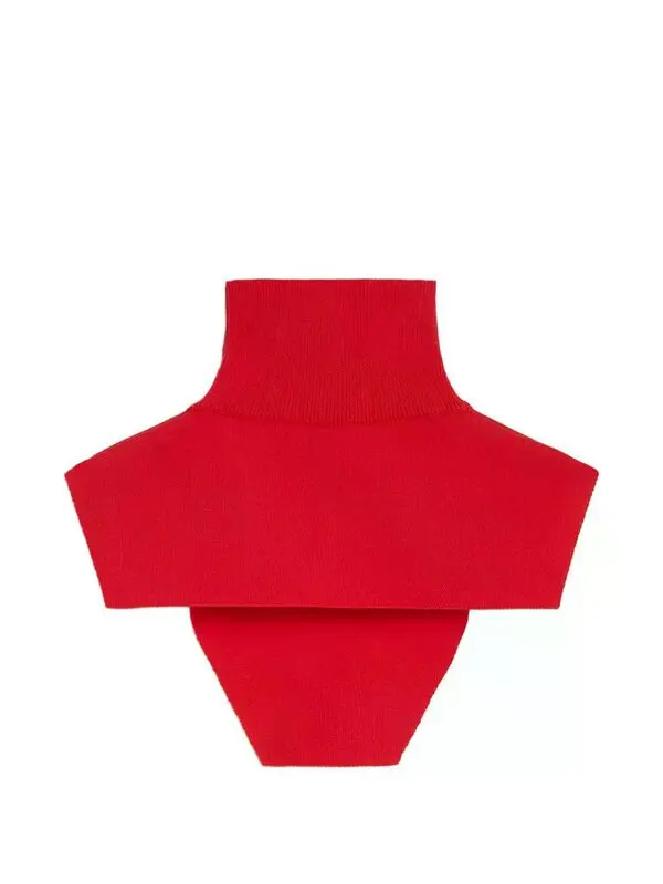 JIL SANDER Ribbed High-neck Neck Warmer