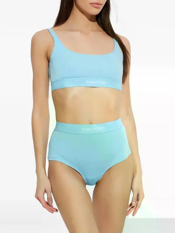 TOM FORD Scoop-neck Top - Blue