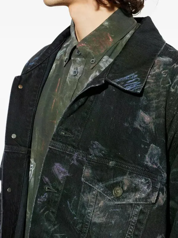 Balenciaga Buttoned Printed Jacket