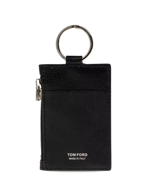 TOM FORD Grained Leather Cardholder - Black