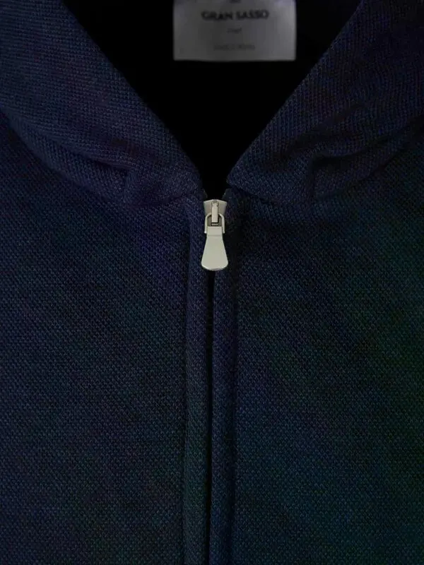 GRAN SASSO Zip-up Hoodie - Blue