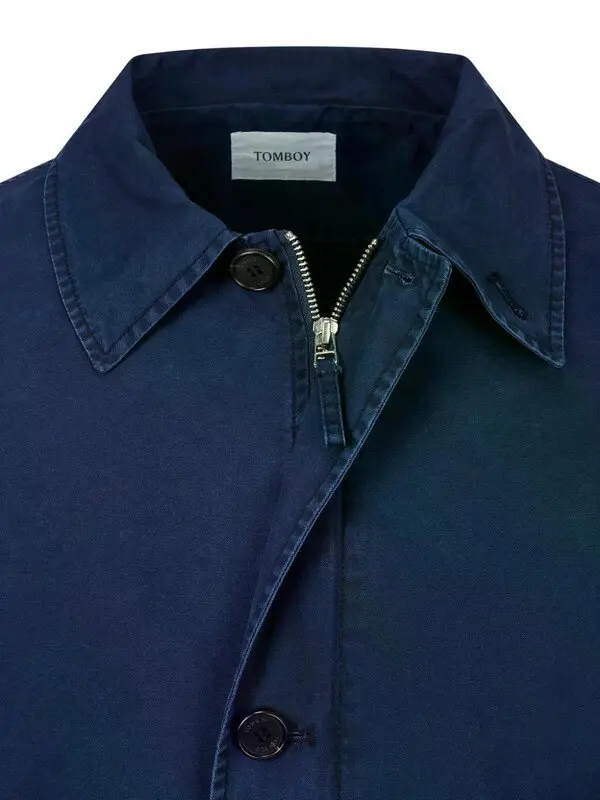 STUDIO TOMBOY Washed-effect Button-up Jacket