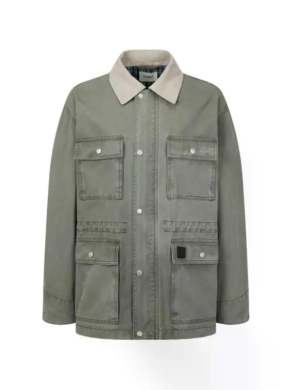 STUDIO TOMBOY Buttoned Corduroy-collar Jacket