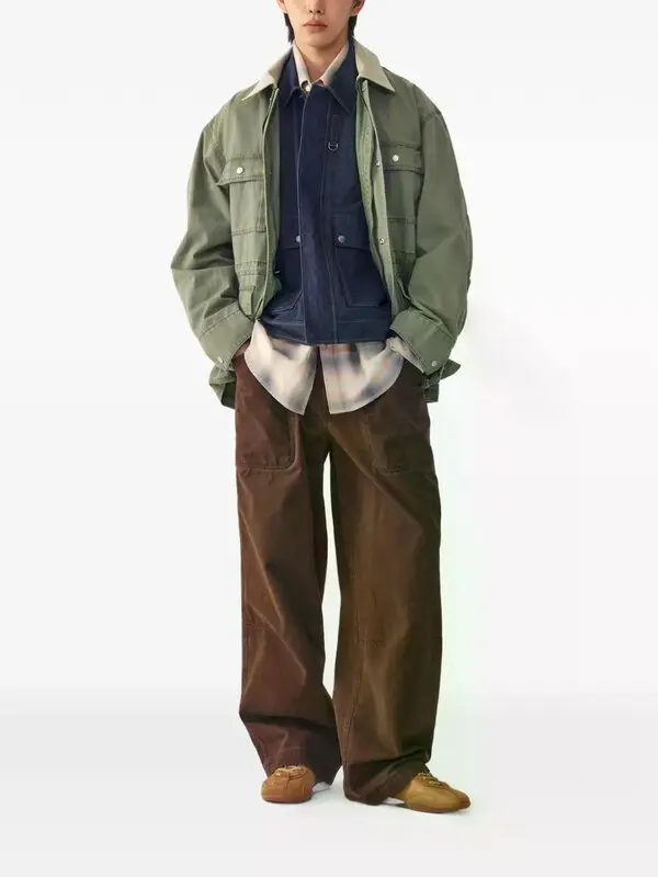 STUDIO TOMBOY Buttoned Corduroy-collar Jacket