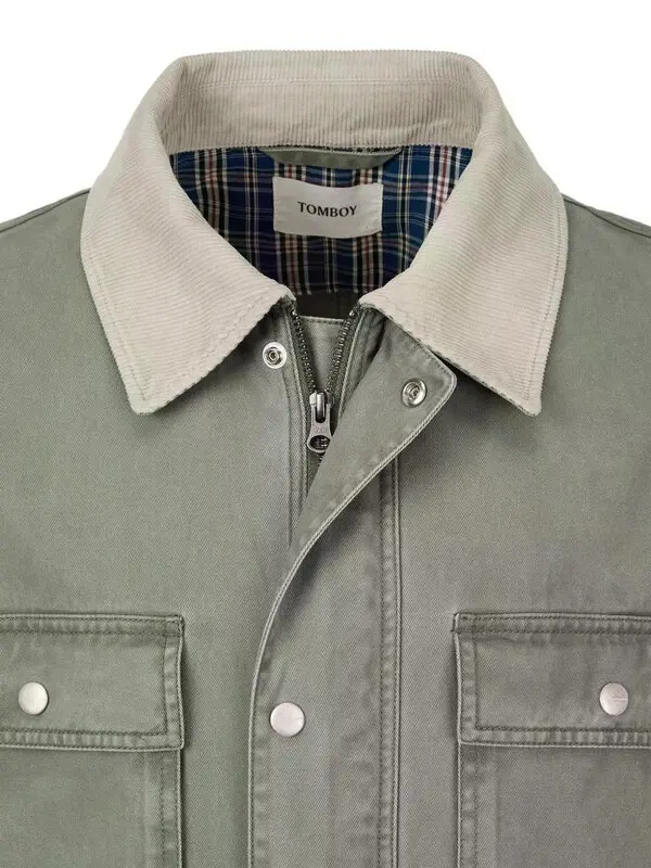 STUDIO TOMBOY Buttoned Corduroy-collar Jacket