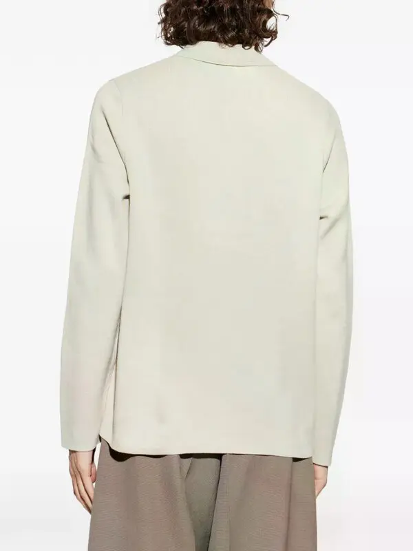 SAMSOE SAMSOE Zip Polo Shirt - Neutrals